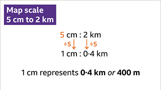 Map scales and ratio - KS3 Maths - BBC Bitesize