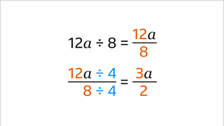 Simplifying terms by multiplying and dividing - KS3 Maths - BBC ...
