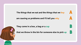 How to write a poem about plastic - KS1 - The Regenerators - BBC Bitesize