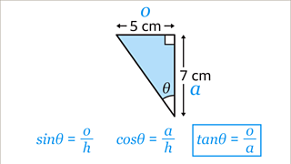 Finding angles in right-angled triangles - KS3 Maths - BBC Bitesize