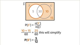 How to find probabilities from Venn diagrams - KS3 Maths - BBC Bitesize