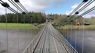 Union Chain Bridge recognised as international landmark - BBC News