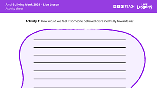 Anti-Bullying Week 2024 – Live Lesson - BBC Teach