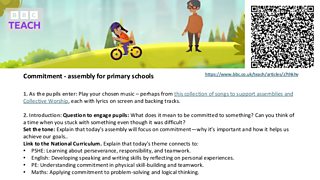 Commitment - assembly for primary schools - BBC Teach