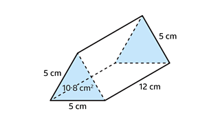 How to calculate the surface area of a prism - BBC Bitesize