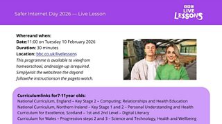 Safer Internet Day 2026 – Live Lesson - BBC Teach