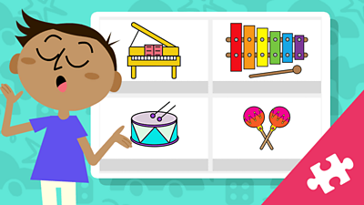 Spot the musical instrument - EYFS - Reception - BBC Bitesize