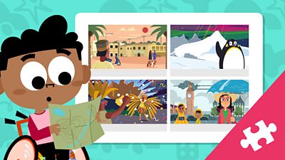 World postcards quiz - EYFS - Reception - BBC Bitesize