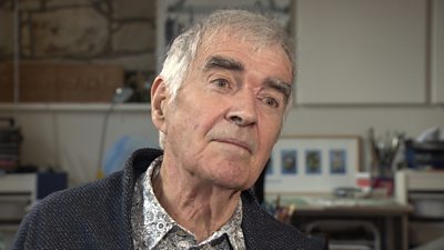 Actor John Cairney turns artist at 86 - BBC News