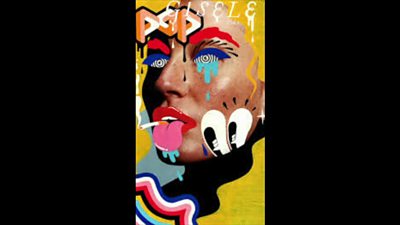 Hattie Stewart is a 'doodle-bomber' drawing on magazine covers - BBC News