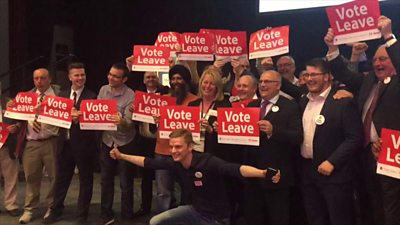 West Midlands Leave campaign celebrates after win - BBC News
