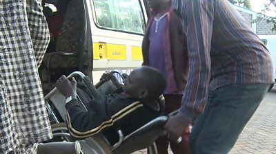 The Kenyan bus driver who stops for disabled people - BBC News