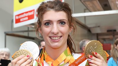 Paralympian Bethany Firth overwhelmed by Belfast reception - BBC Sport
