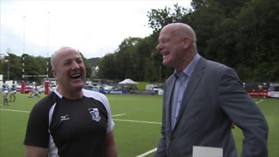 What's cracking up Garin Jenkins and Phil Steele? - BBC Sport