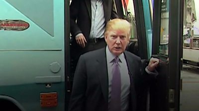 Lewd Donald Trump video emerges - BBC News