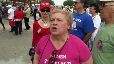 Donald Trump's female supporters defend presidential candidate - BBC News