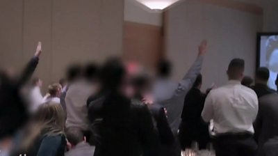 Hail Trump: White nationalists mark Trump win with Nazi salute - BBC News