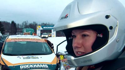 Tough road ahead for female rally driver - BBC News
