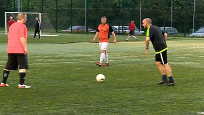 Man v Fat: Football helps overweight men lose half tonne in weight in ...