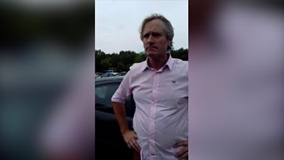 'Ex-BBC producer Fergus Beeley' filmed in road-rage threat - BBC News