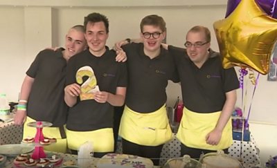 Newburn Leisure Centre cafe celebrates second birthday - BBC News