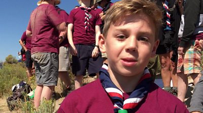 Scouts react to 'incredible' total solar eclipse - BBC Newsround