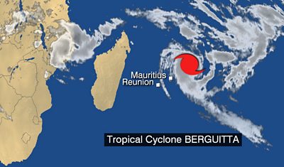 Mauritius and Reunion brace for Tropical Cyclone - BBC Weather