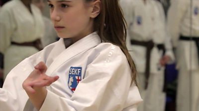 The golden karate girl with Olympic dreams - BBC Newsround