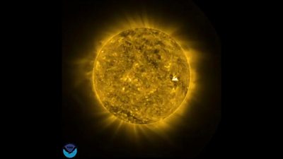 Timelapse footage captures Sun spinning - BBC Newsround