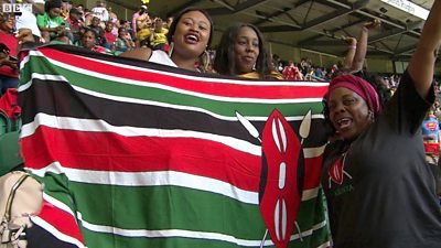 Kenya's rugby fans praised for carnival atmosphere - BBC Sport