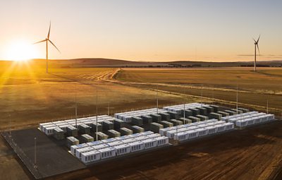 World's biggest battery: a look around Tesla project - BBC News