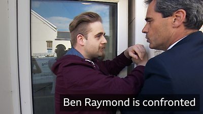 National Action co-founder Ben Raymond is confronted by the BBC - BBC News