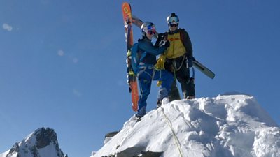 Ski Sunday: Daron Rahlves and Jeremie Heitz take on 'Race the Face' ski ...