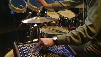 Music Time electronic drum synthesizer demonstration - BBC