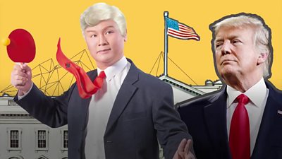 The all-singing, all-dancing Chinese Trump opera - BBC News