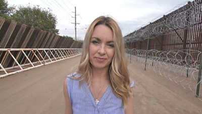 Hayley finds out what life is like on the border wall - BBC Newsround