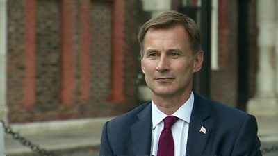 Jeremy Hunt: I really believe I could get new Brexit deal - BBC News