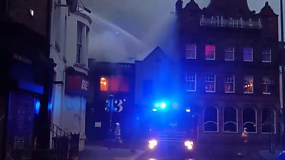 Liverpool 53° nightclub gutted in fire - BBC News