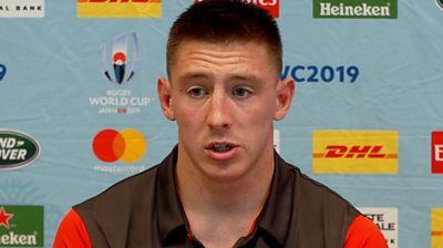 Wales' Josh Adams discusses his try scoring form at the Rugby World Cup ...