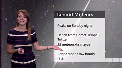 Meteor sky show set to reach peak - BBC Weather