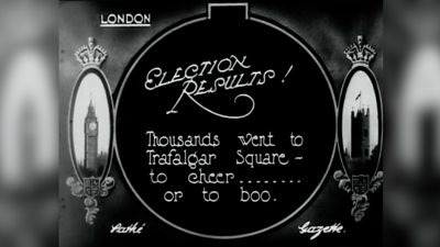 General election 1923: Crowds gather to watch result - BBC News