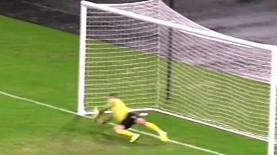 Watch: How did those stay out? Two incredible saves at Hampden - BBC Sport