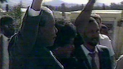 Nelson Mandela released from prison in South Africa - BBC