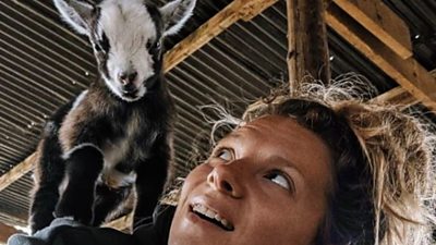 Kent farmer's Instagram success: Cutting hair to delivering lambs - BBC ...