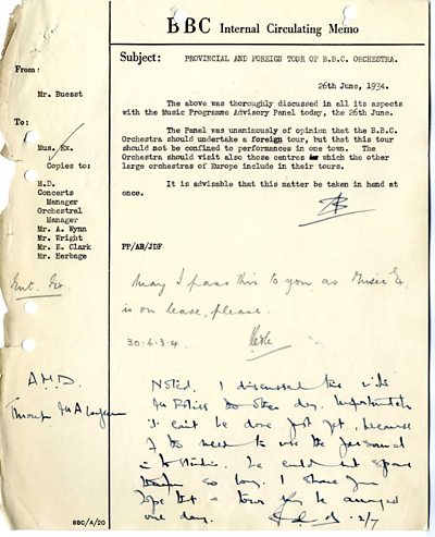 The BBC Symphony Orchestra at 90: the first European tour