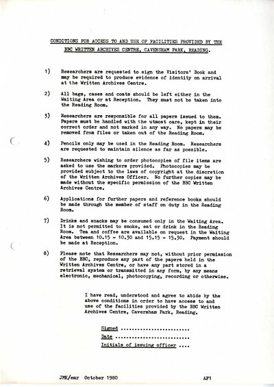 Close Encounters at the BBC Written Archives