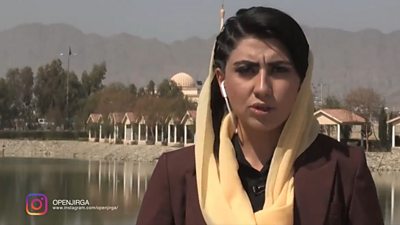 Handing the microphone to Afghan women