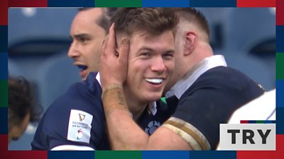 Six Nations 2021: Huw Jones scores a superb try to put Scotland back ...