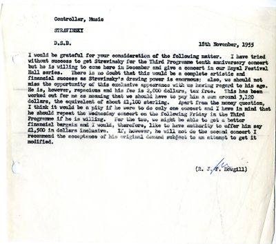 Stravinsky and the BBC: Exploring a unique relationship