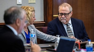 The moment guilty verdicts read in US black jogger murder trial - BBC News